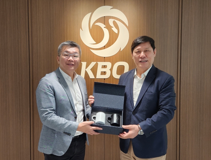 치창 사이 CPBL 총재 KBO 예방, CPBL 피치클락·KBO ABS 노하우 공유